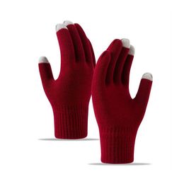 OUIN Strickhandschuhe Unisex Winter Touchable Knitted Gloves