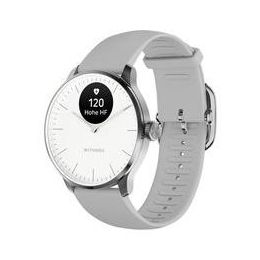 Withings ScanWatch Light - Hybrid Smartwatch für tägliches Gesundheitstracking mit 37 mm Armband - Weiß