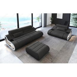 Sofa Dreams Couchgarnitur Concept 2er und 1er Stoff