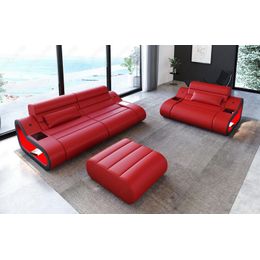 Sofa Dreams Couchgarnitur Concept 2er und 1er Leder