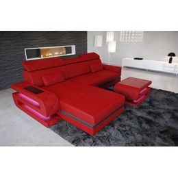 Sofa Dreams Mini Ledersofa Bologna L Form