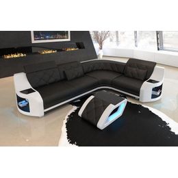 Sofa Dreams Mini Ledersofa Genua L Form