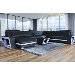 Sofa Dreams XXL Wohnlandschaft Catania Leder