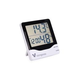 Cangaroo Thermometer 3 in 1, Hygrometer, Thermometer, digitale Uhr mit Wecker