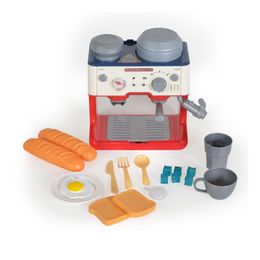 Moni Spielzeug Kaffeevollautomat YY6023, Dampf, Melodien, Tasse, Würfelzucker rot