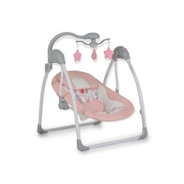 Moni Cangaroo Babywippe elektrisch Jessica Spielbogen Musikfunktion Schaukelfunktion rosa