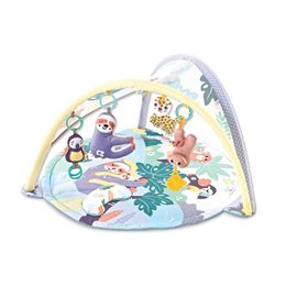 Kikkaboo Spielbogen Sleepy Faultier, Krabbeldecke, Hängespielzeuge, Kissen lila