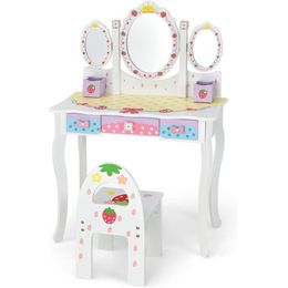 Costway Kinder Schminktisch Set