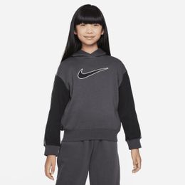 Nike Sportswear Fleece-Hoodie in Oversize für ältere Kinder (Mädchen) - Grau