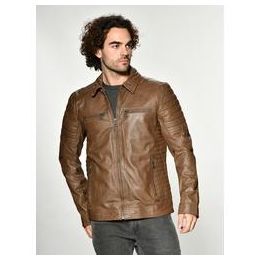 Lederjacke Maze "William" Gr. 3XL, braun (hazelbrown) Herren Jacken