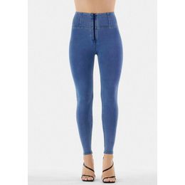 Freddy Jeggings WRUP mit hohem Bund und Push-Up Effekt, blau