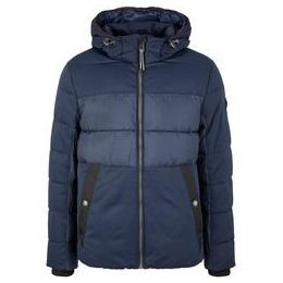 Tom Tailor Herren Pufferjacke mit abnehmbarer Kapuze, blau, Gr. XL