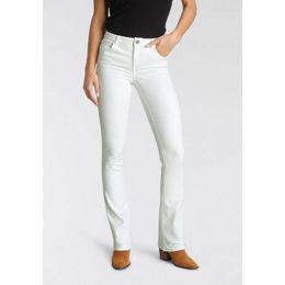 Arizona Bootcut-Jeans Ultra-Stretch Mid-Waist, weiß