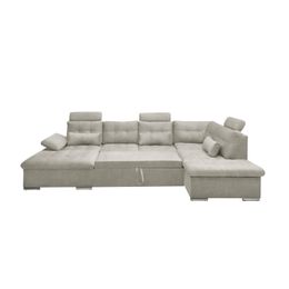 ED Lifestyle Medan U Sofa 3-teilig Holzwerkstoff/Nosag Stone