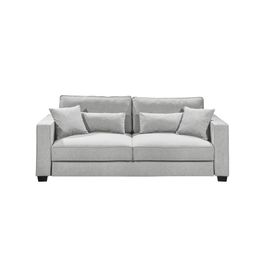 ED Lifestyle Melvin Lux 3DL Schlafsofa Holzwerkstoff/Nosag- und Bonellfederung Silver