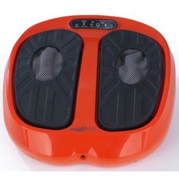 MAXXMEE Vibrationsplatte MAXXMEE Vibrationsgerät Training & Massage 24V, 30 W, 15 Intensitätsstufen, (3 tlg), orange|schwarz