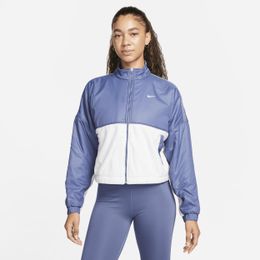 Nike Therma-FIT One Fleece-Jacke mit durchgehendem Reißverschluss für Damen - Blau