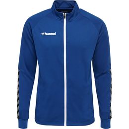 Hummel Sportjacke 'Authentic' Jungen Gr&ouml;&szlig;e 176 royalblau / hellgrau / schwarz / wei&szlig;