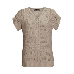 GOLDNER Pullover Damen Gr&ouml;&szlig;e 7XL sand