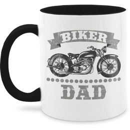 Shirtracer Tasse Biker Dad Papa Motorrad Motorradfan Chopper
