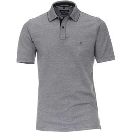Casamoda Poloshirt, Seitenschlitze, Logo-Stickerei, für Herren, grau, XL