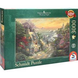 SCHMIDT Puzzle "Dörfchen am Leuchtturm", Thomas Kinkade, 3000 Teile