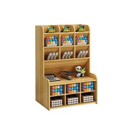 zggzerg Bücherregal Holz-Schreibtisch-Organizer mit Schublade