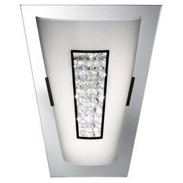 LED Wand Lampe Spiegel Leuchte Glas Chrom Schwarz Weiß Silber Beleuchtung