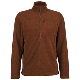 Sherpa - Rolpa Zip Tee - Fleecepullover Gr S braun