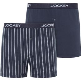 Jockey® Night & Day Boxershorts, 2er-Pack, für Herren, blau, XL