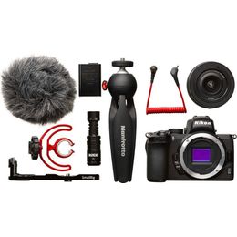 Nikon Z50 DX 16-50 mm 1:3.5-6.3 VR Vlogger Kit Systemkamera (DX 16-50 mm 1:3.5-6.3 VR, 20,9 MP, Bluetooth, WLAN (WiFi), schwarz