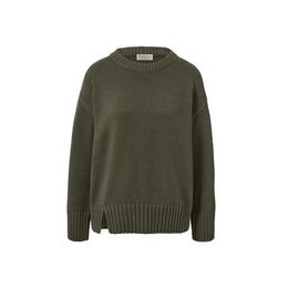 Tchibo Strickpullover mit Saumschlitz - Olivgrün - Gr.: S