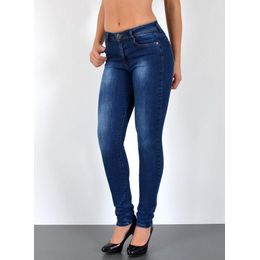 ESRA Skinny-fit-Jeans S800 Damen High Waist Skinny Jeans Hose