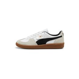 Puma Sneaker 'Palermo' Herren Gr&ouml;&szlig;e 42 beige / schwarz / wei&szlig;