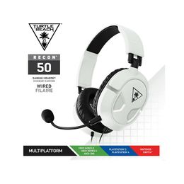 Turtle Beach Stereo Gaming Headset "Recon 50", Weiß/Schwarz, Over-ear 1x Headset, Kurzanleitung Schwarz