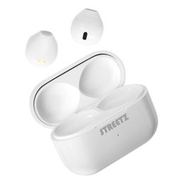 Deltaco STREETZ TWS-114 Mini In-Ear-Kopfhörer mit Ladeschale, weiß