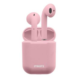 Deltaco STREETZ TWS-0006 Bluetooth In-Ear Kopfhörer mit Ladeschale, pink