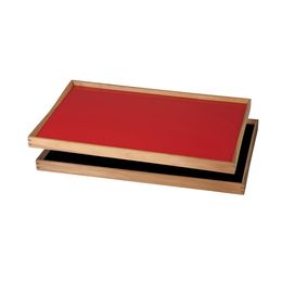 Architectmade - Tablett Turning Tray, 30 x 48 cm, schwarz / rot