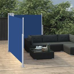 vidaXL Ausziehbare Seitenmarkise Blau 100 x 600 cm 48446