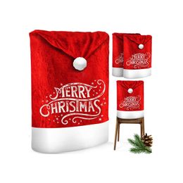 Kesser Weihnachtsfigur, Premium Weihnachtsstuhlüberzug Set Stuhlhussen für Weihnachten