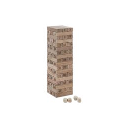Relaxdays Stapelspielzeug Wackelturm Holz mit Zahlen