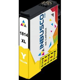 Inbusco Patrone kompatibel zu Epson T1814 mit Chip Yello Tintenpatrone (T1814)