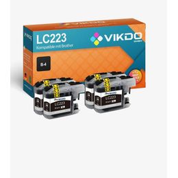 Inbusco Tonerpatrone Tintenpatronen 223BK kompatibel für Brother LC22