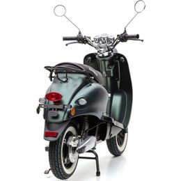NOVA MOTORS E-Motorroller eRetro Star Li Premium, 2000 W, 45 km/h, bis zu 40 km Reichweite, mit digitalem Tacho und gesteppter Sitzbank, grün