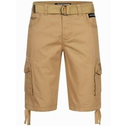 Geographical Norway Shorts Herren Cargo Shorts Kurze Hose Short Bermuda Knielang Sommer + Gürtel