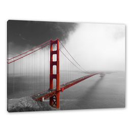 Pixxprint Leinwandbild Golden Gate Bridge