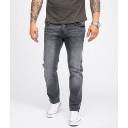 Rock Creek Regular-fit-Jeans Herren Jeans Regular Fit Dunkelgrau RC-2108