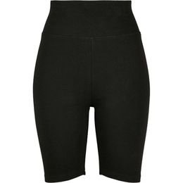 Urban Classics Stoffhose Damen Ladies High Waist Cycle Shorts (1-tlg), schwarz