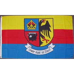 flaggenmeer Flagge Nordfriesland mit Wappen 80 g/m²