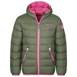 Trollkids - Kid's Dovrefjell Jacket - Daunenjacke Gr 110 oliv